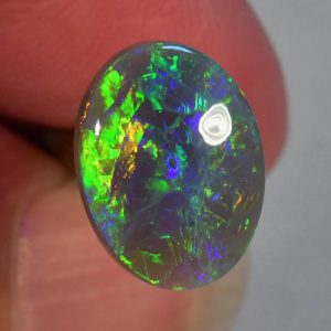 SOLID Lightning Ridge Natural AUSTRALIAN BLACK Opal 3.55 carats (16685 ...